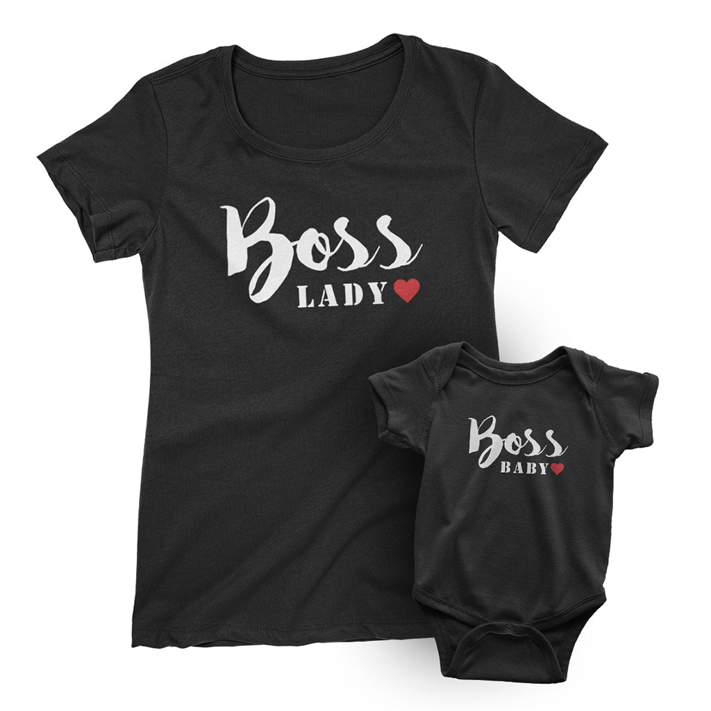 Boss Lady and Boss Baby - Graphic Matching T-Shirts | TeeLikeYours.com ...